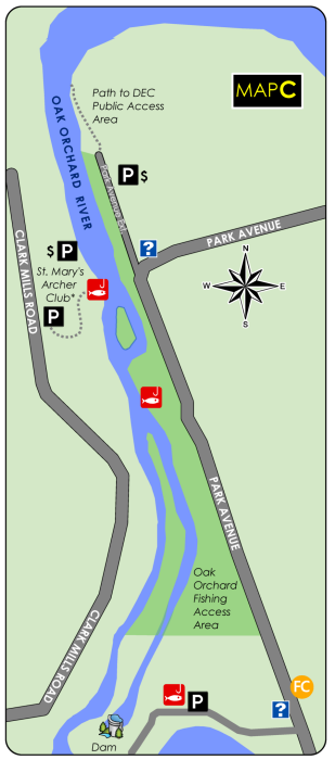Oak Orchard River Stream Fishing Access